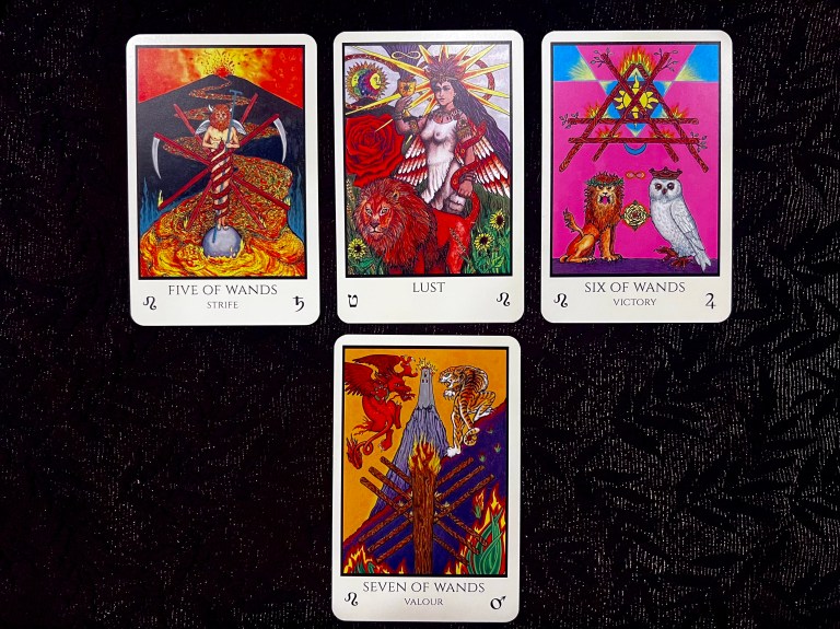 Tabula Mundi Tarot: Leo Decan (5-7 Disks) + “Lust” May 25th 2025 – An ...
