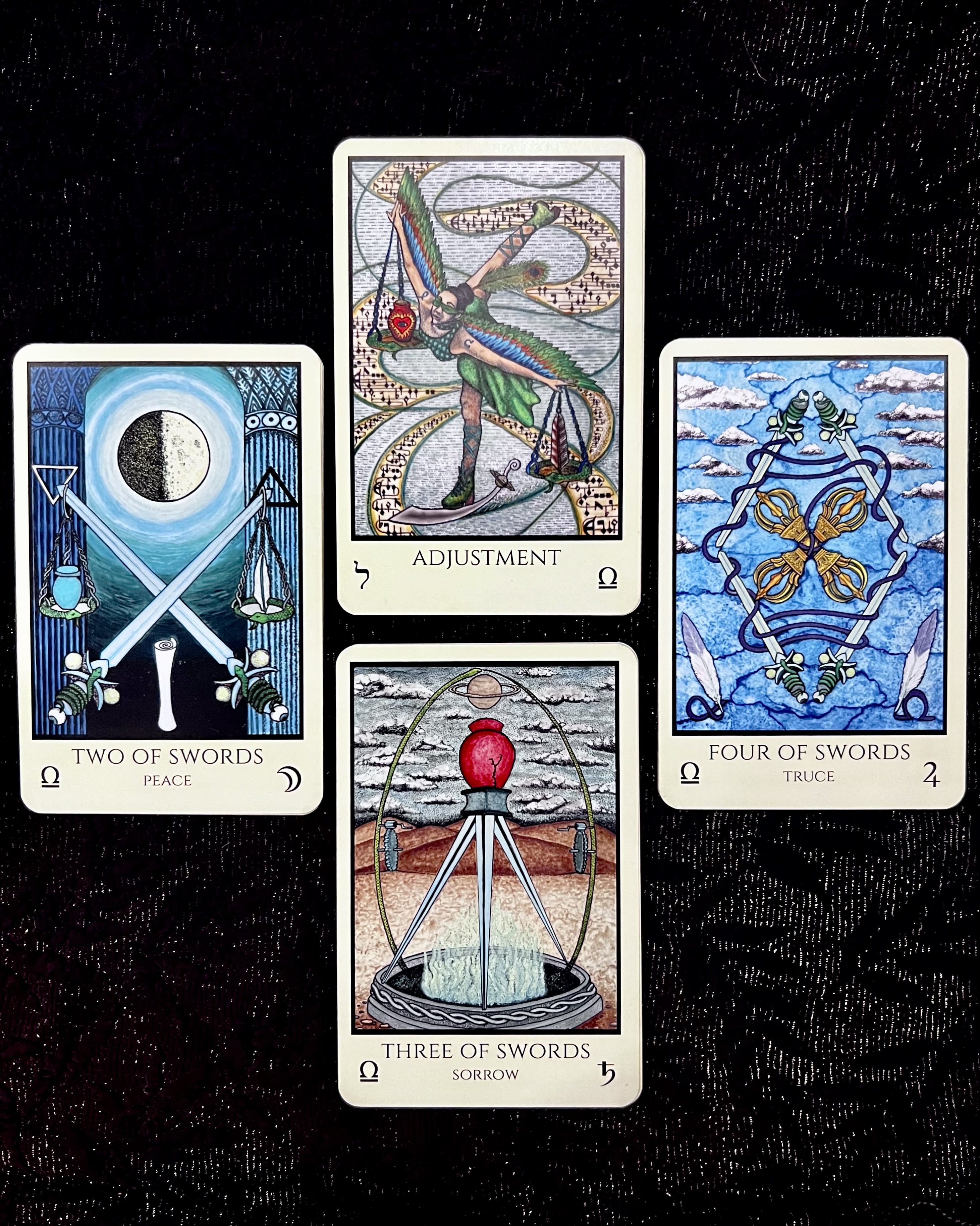 Tabula Mundi Tarot: Libra Decan (2-4 Swords) + Adjustment July 13th ...